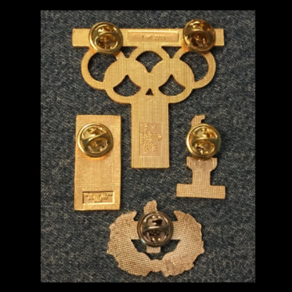 Set Of 4 1996 Olympic Pins ~ Atlanta Logo With Torch … - Gem